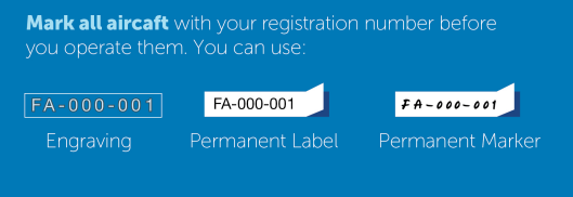 Attention Drone Owners: FAA Registration ID must be visible on your UAS